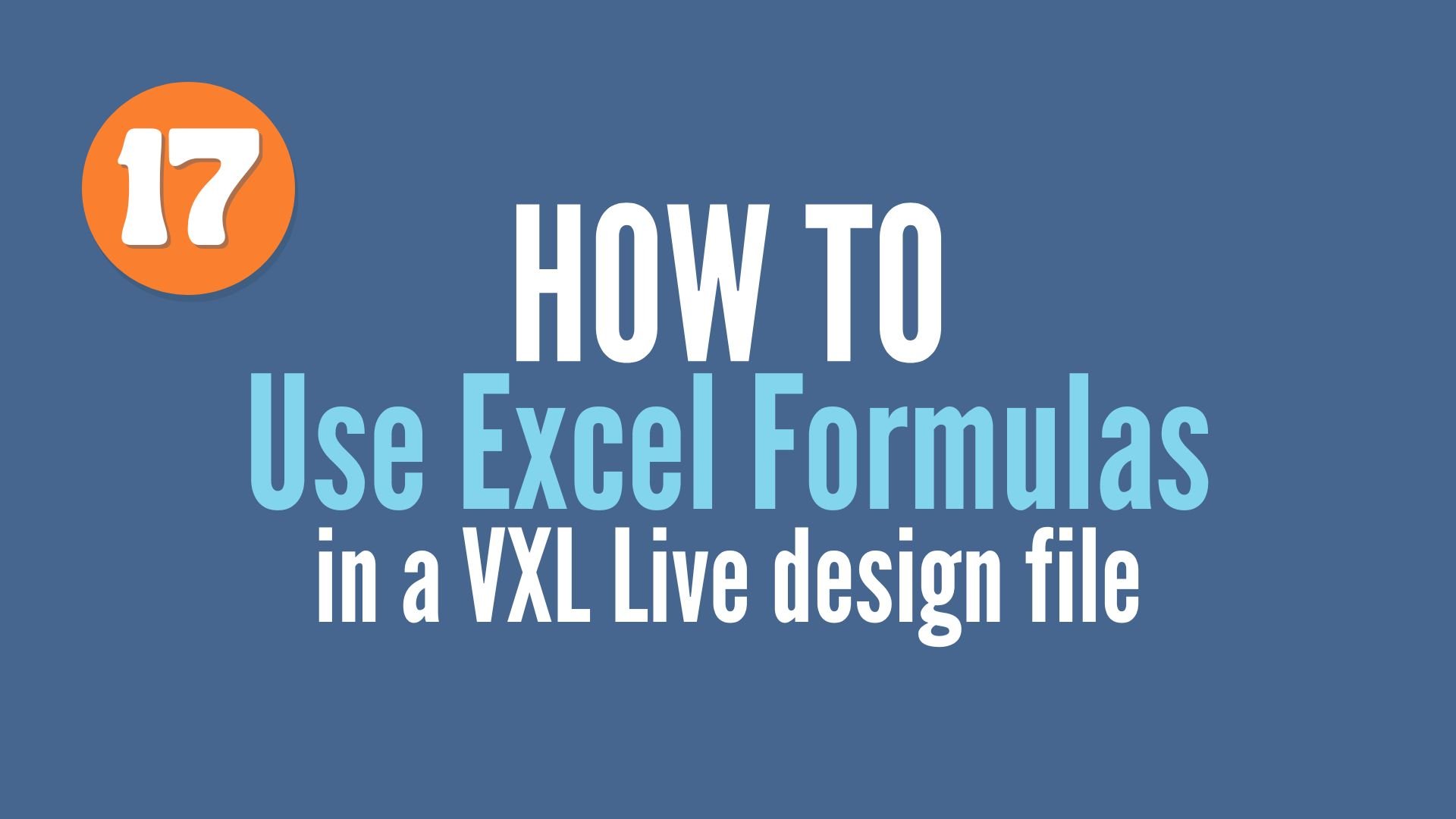 Video Tutorials - Excel Add-In